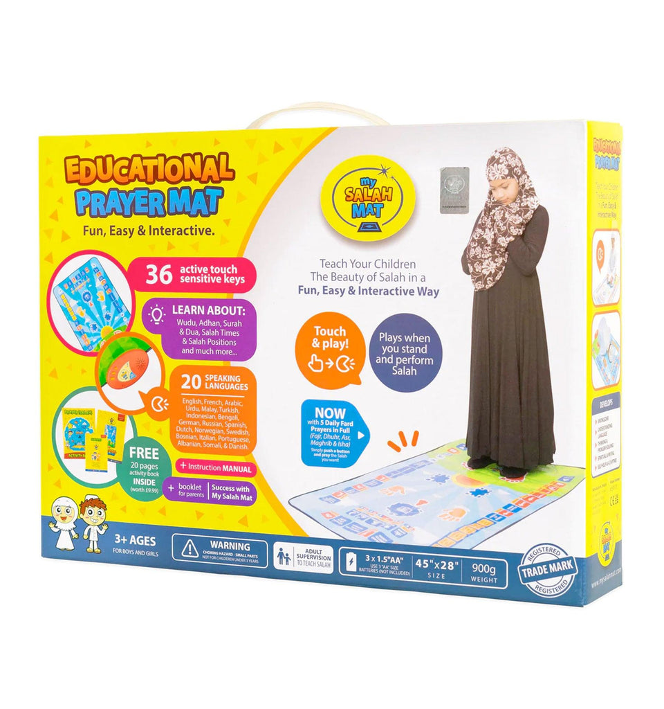 My Salah Mat Interactive Prayer Mat for Kids – Islamic Pixels